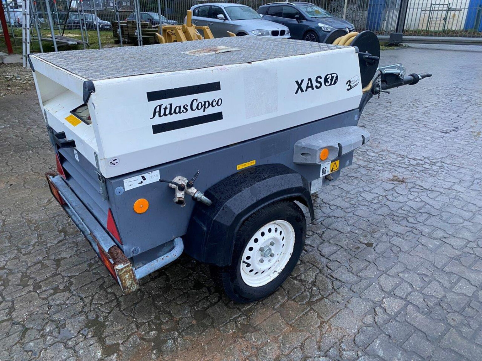 Atlas Copco XAS 37 kd mobiele compressor - Lamers Machinery